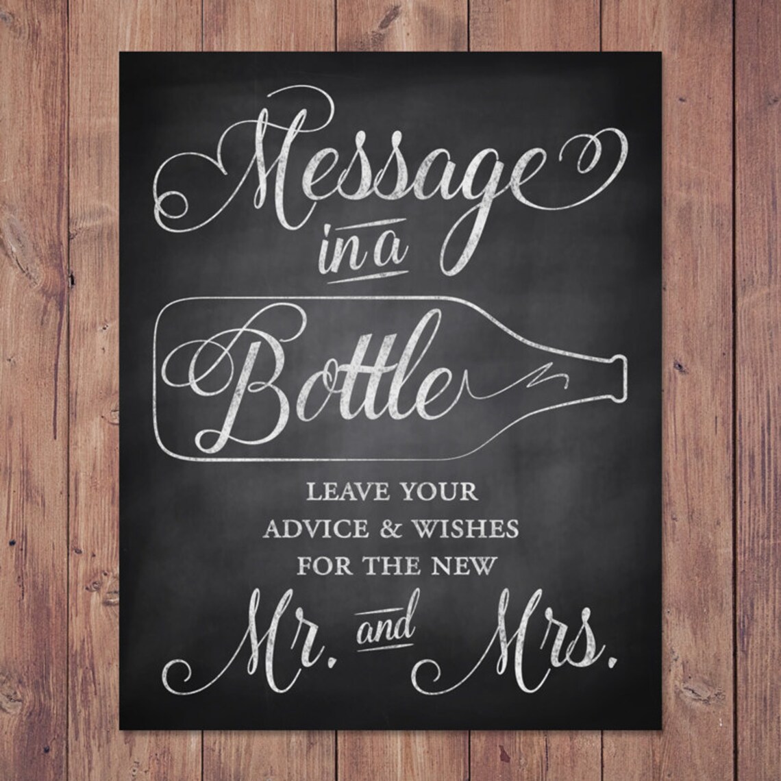 Wedding Guest Book Message in a Bottle Guest Book Advice - Etsy