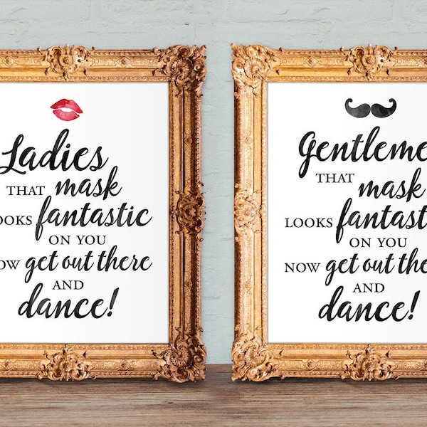 Wedding Mask Sign - Etsy