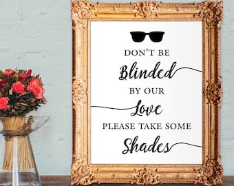 Wedding Sunglasses Sign - Etsy
