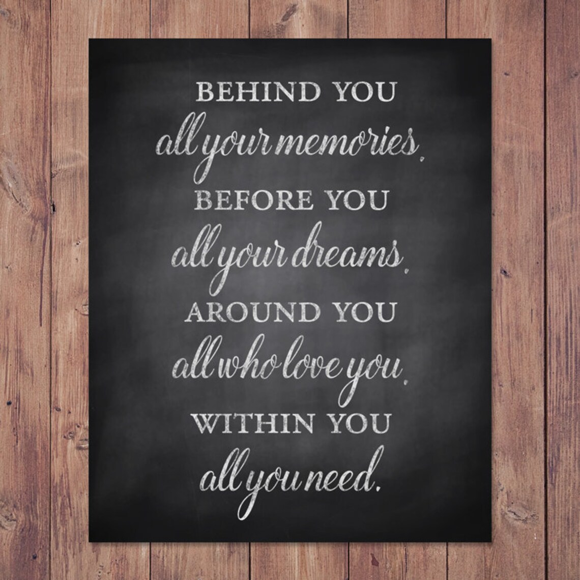Graduation Gift - Graduation Quote - Inspirational Quote - Behind You ...