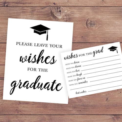 Advice for the Graduate Cards Printable Graduation Keepsake - Etsy