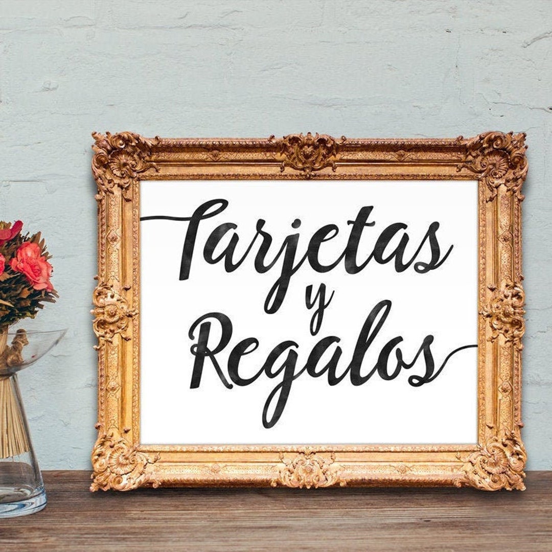 Tarjetas Y Regalos - Cards and Gifts Spanish Wedding Sign - PRINTABLE ...