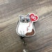 Cat Badge Reel Grumpy Badge Reel Kitty Badge Reel Angry - Etsy