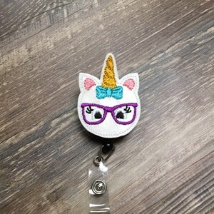 Nerdy Unicorn Badge Reel, Unicorn Badge Reel, Geeky Unicorn Badge Reel ...