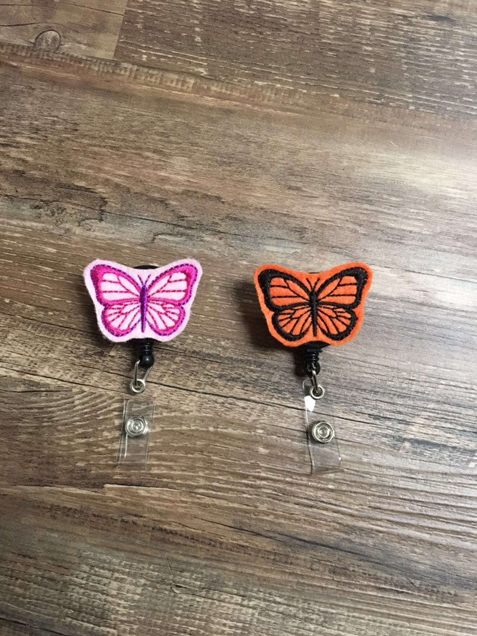 Butterfly Badge Reel, Monarch Butterfly Badge Reel, Cute Badge Reel ...