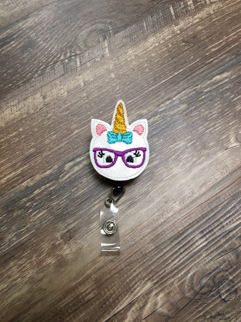 Nerdy Unicorn Badge Reel, Unicorn Badge Reel, Geeky Unicorn Badge Reel ...