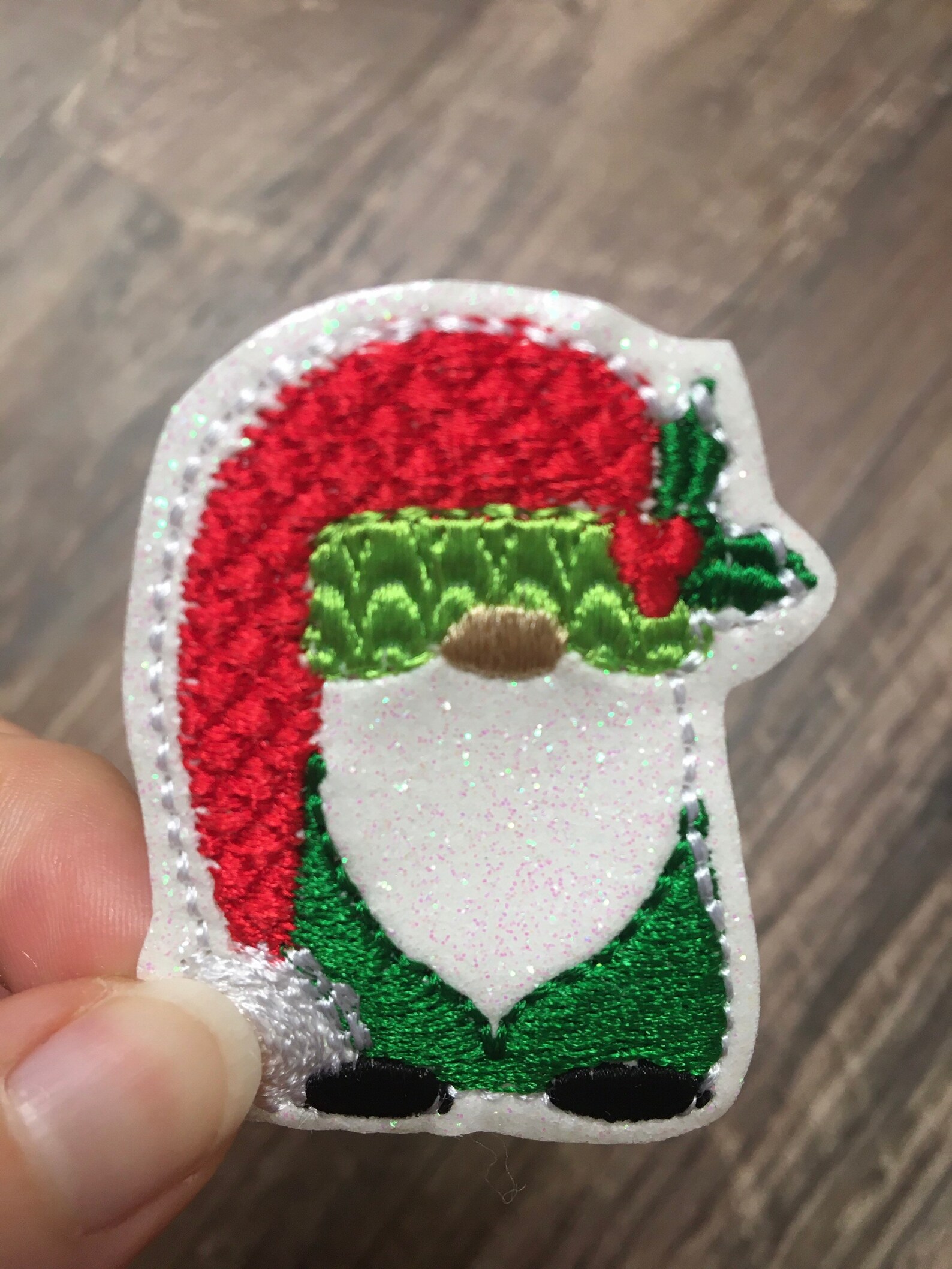 Santa Gnome Badge Reel, Christmas Gnome Badge Reel, Gnome Badge Reel ...