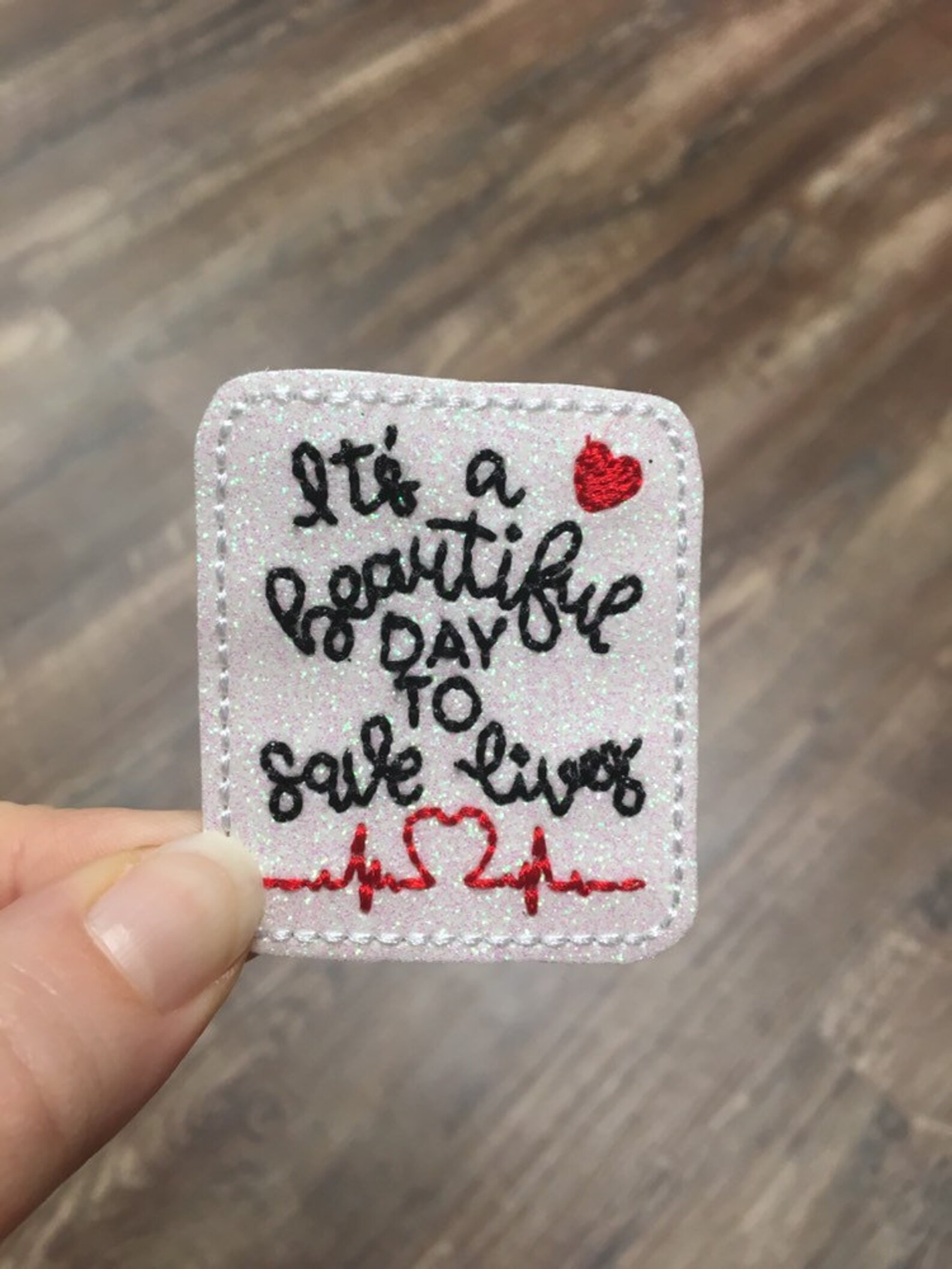 It's a Beautiful Day to Save Lives Badge Reel Doctor - Etsy