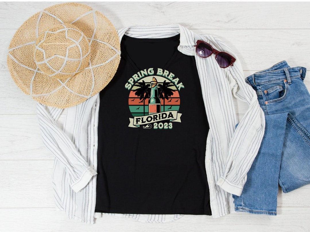 Custom Spring Break Beach Vacation Shirts Bella Canvas Unisex Jersey ...