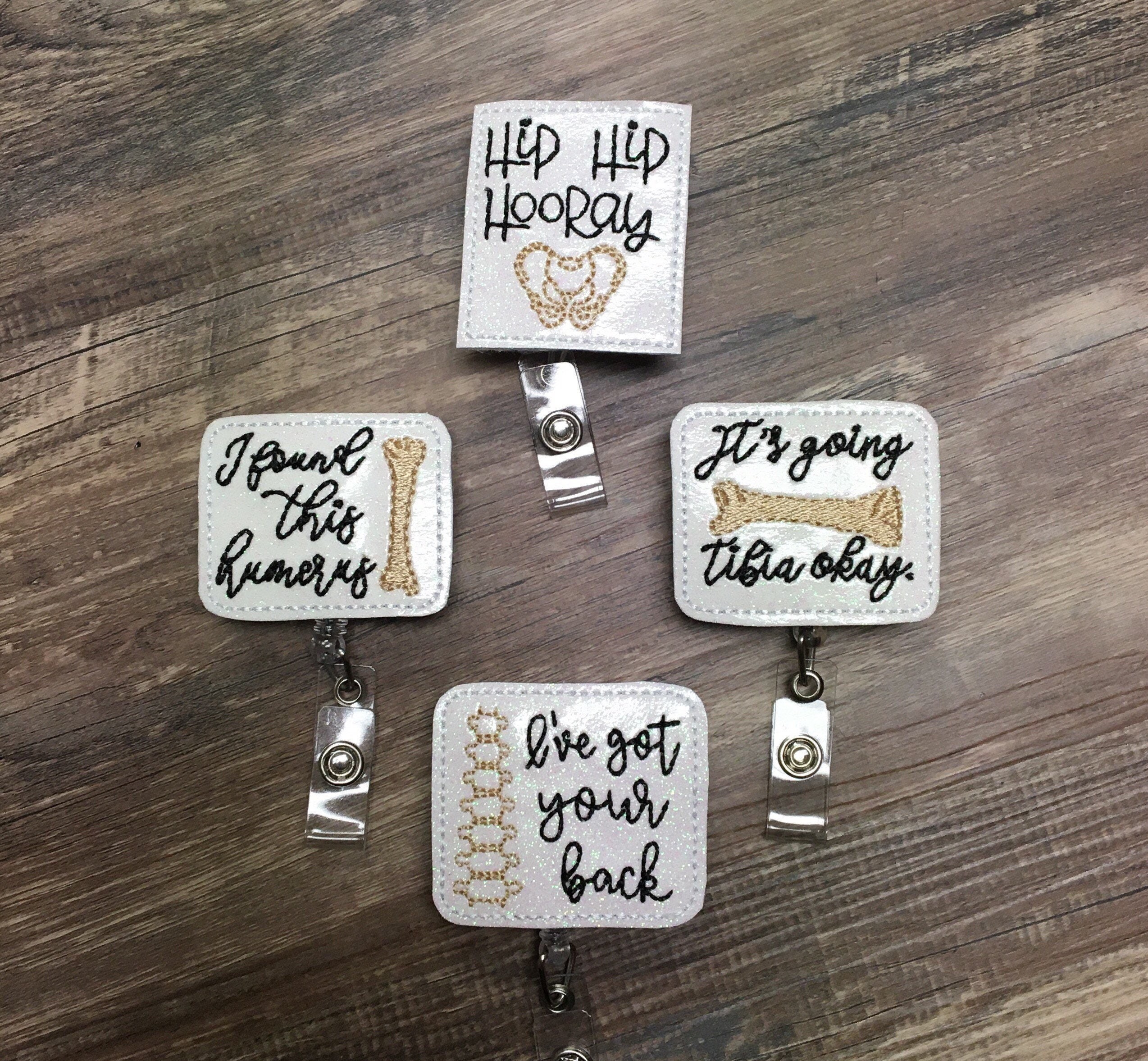 Ortho Nurse Badge Reel Tibia Badge Reel Humerus Badge Reel - Etsy