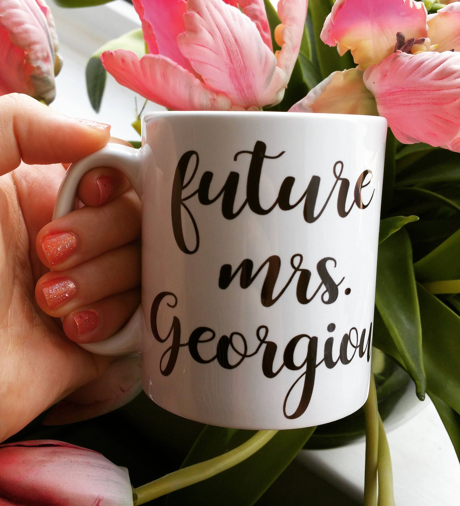 FUTURE MRS Coffee Mug. Tea Mug. ENGAGEMENT Mug. Engagement Gift for Her ...