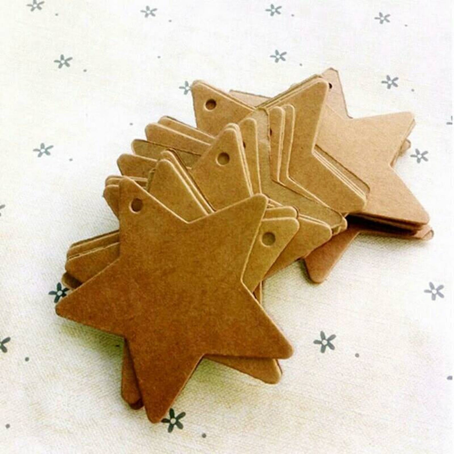 100 CHRISTMAS GIFT TAGS Christmas Tags Star Tags Packaging | Etsy