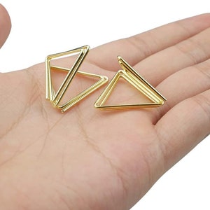 10/20/50 Gold NAME CARD HOLDER, Triangle Holder, Minimalist Wedding ...