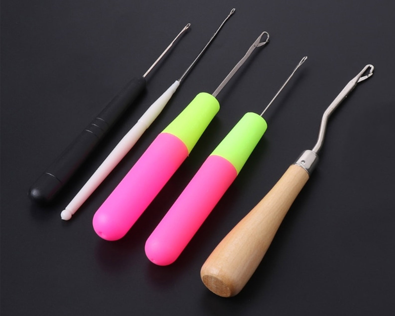 Set Of 5 Hook Needle Weaving Latch Hook Micro Rings Needle Etsy