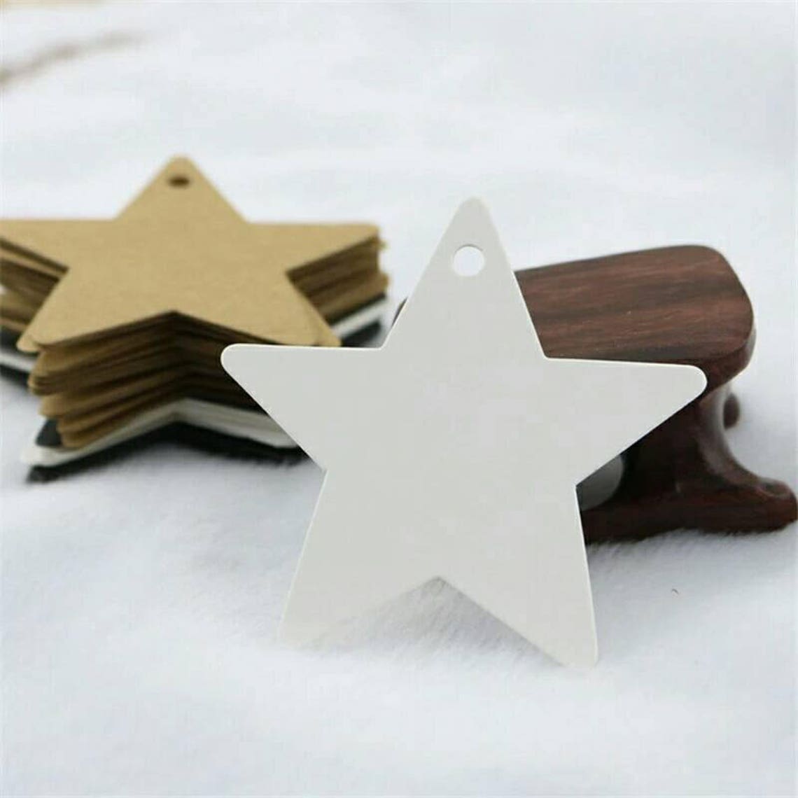 100 CHRISTMAS GIFT TAGS Christmas Tags Star Tags Packaging | Etsy