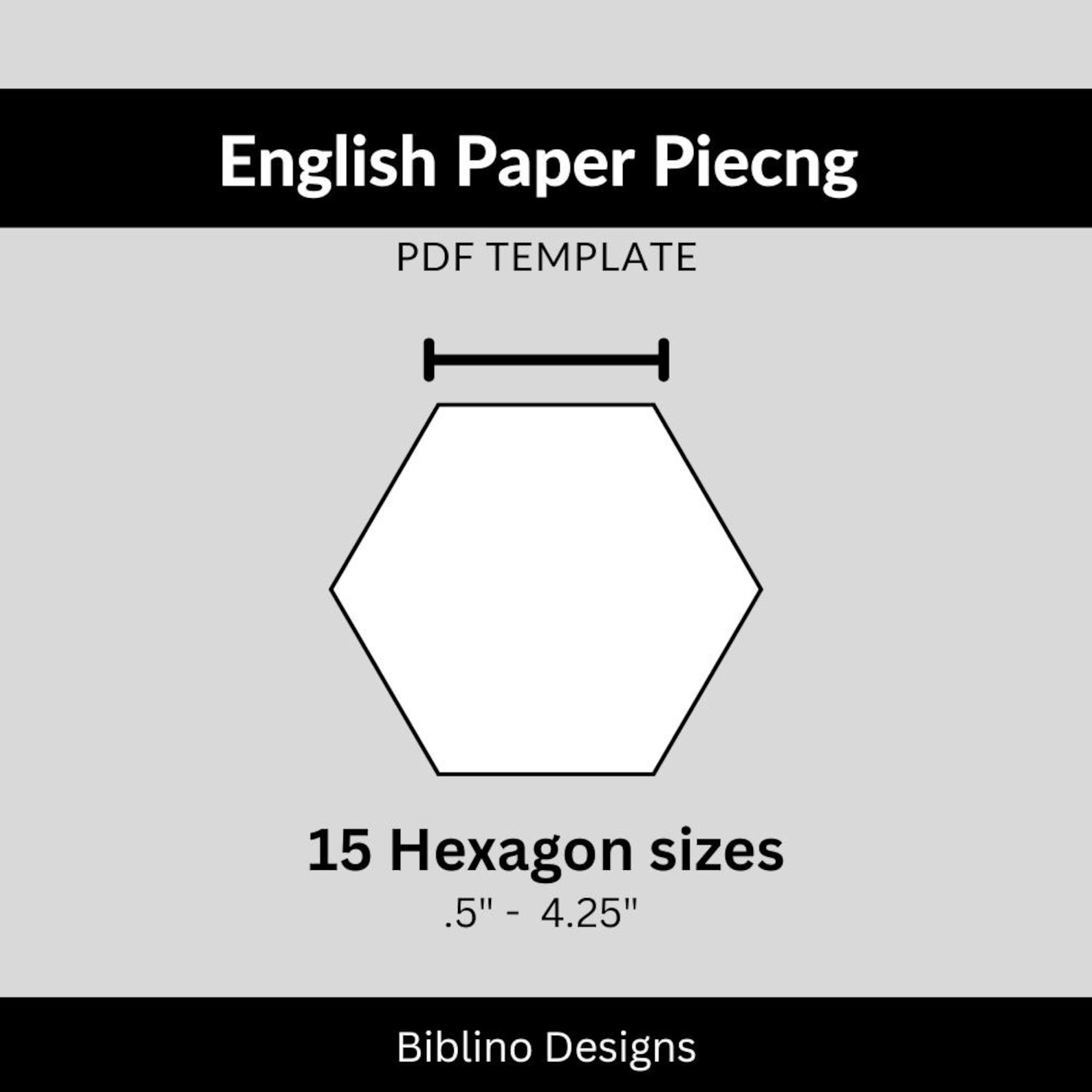 Hexagon Shapes English Paper Piecing, Digital Download, Digital ...