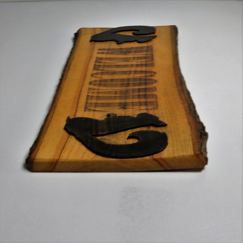 Welcome Sign Live Edge Wood Black Squirrels - Etsy