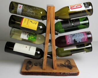 Live Edge Wine Rack - Etsy