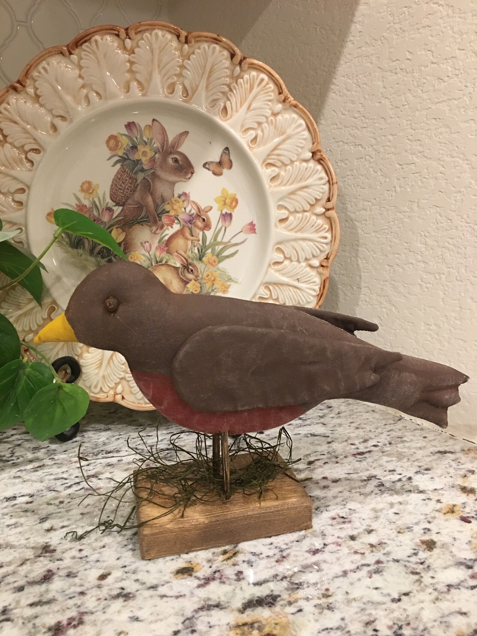 Primitive Robin Primitive Bird Spring Prim Decor Finished Item Not ...