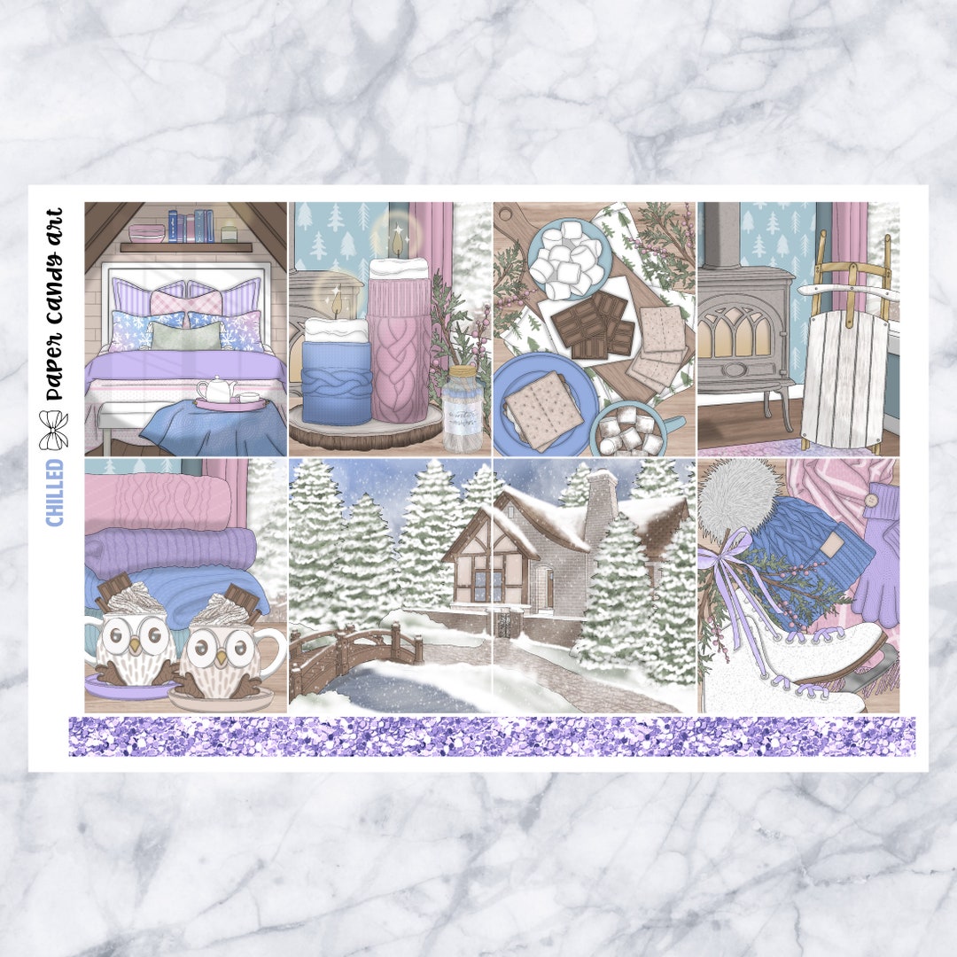 EC Kit Chilled // Weekly Planner Stickers Kit // Erin Condren - Etsy