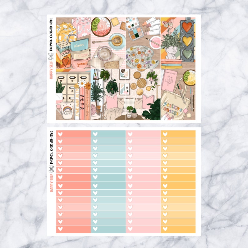 Scrapbooking HP DELUXE KIT Order Up Weekly Planner Stickers Kit Happy ...