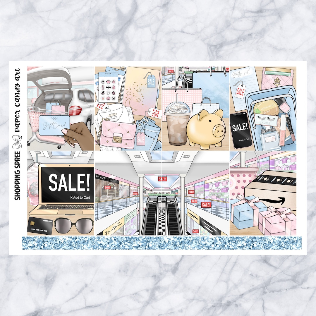 EC Kit Shopping Spree // Weekly Planner Stickers Kit // Erin Condren - Etsy