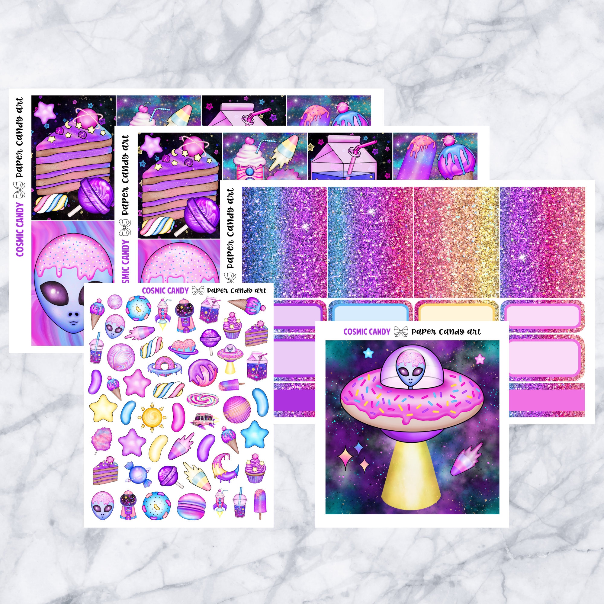 Embellishments Candy Planner Kit Add Ons KA299 Labels, Stickers & Tags ...