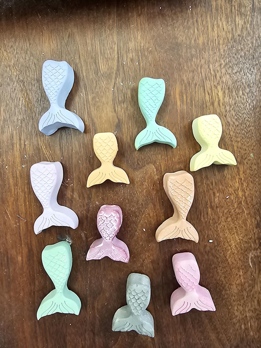 10 Pc Mermaid Tails Custom Sidewalk Chalk - Etsy
