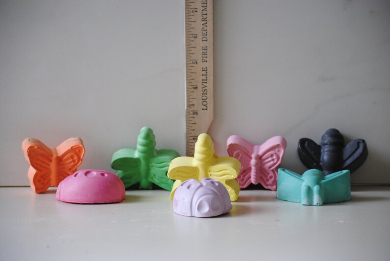 Insect Fun Shaped Sidewalk Chalk 6 Pieces and 4 Patterns Kids Gifts and ...