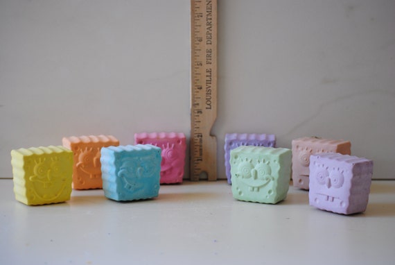 Spongebob Squarepants Likeness Sidewalk Chalk Set 6 Large - Etsy