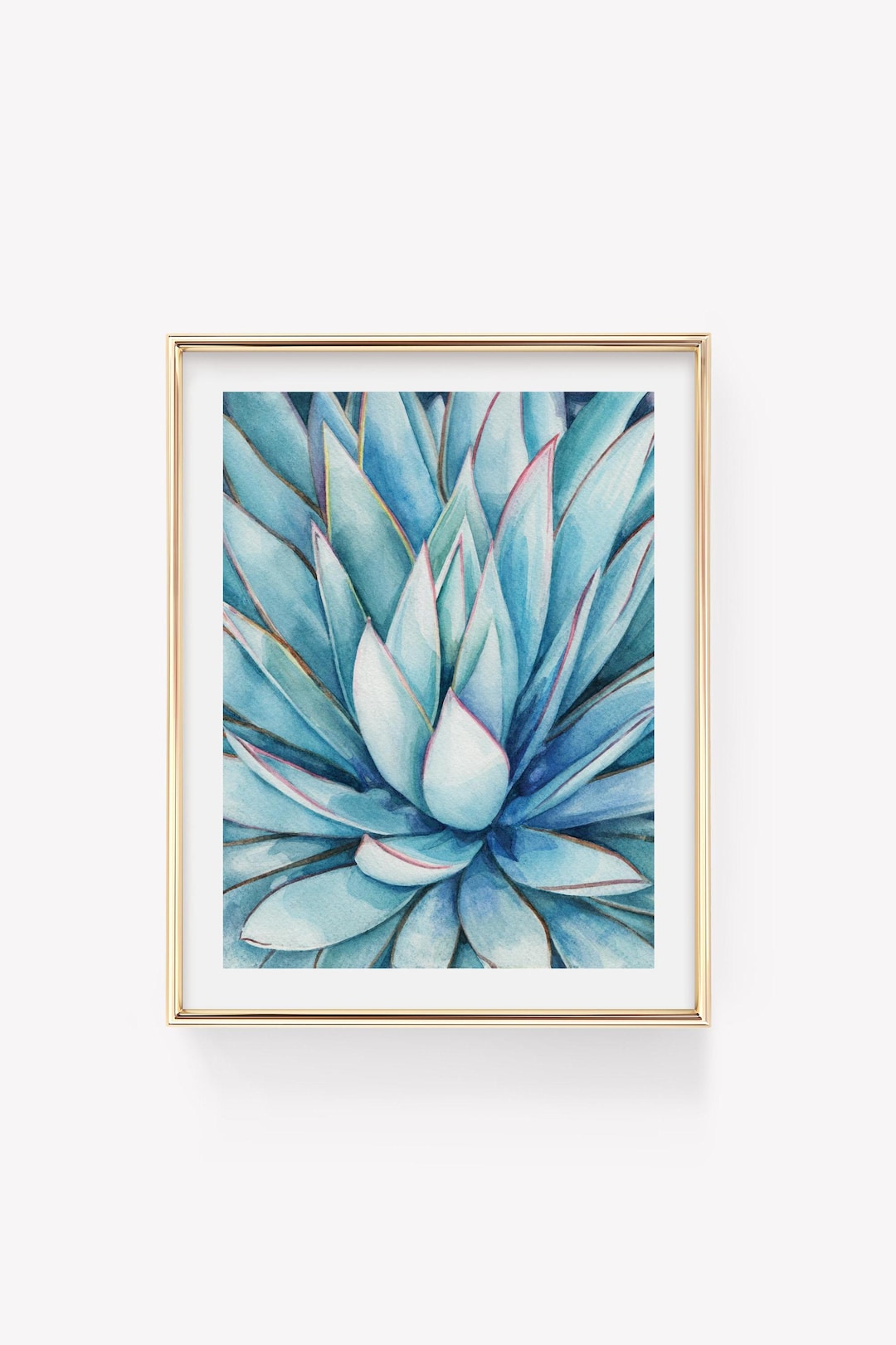 Succulent Art Print, Agave Art, Agave Print, Agave Artwork, Succulent ...