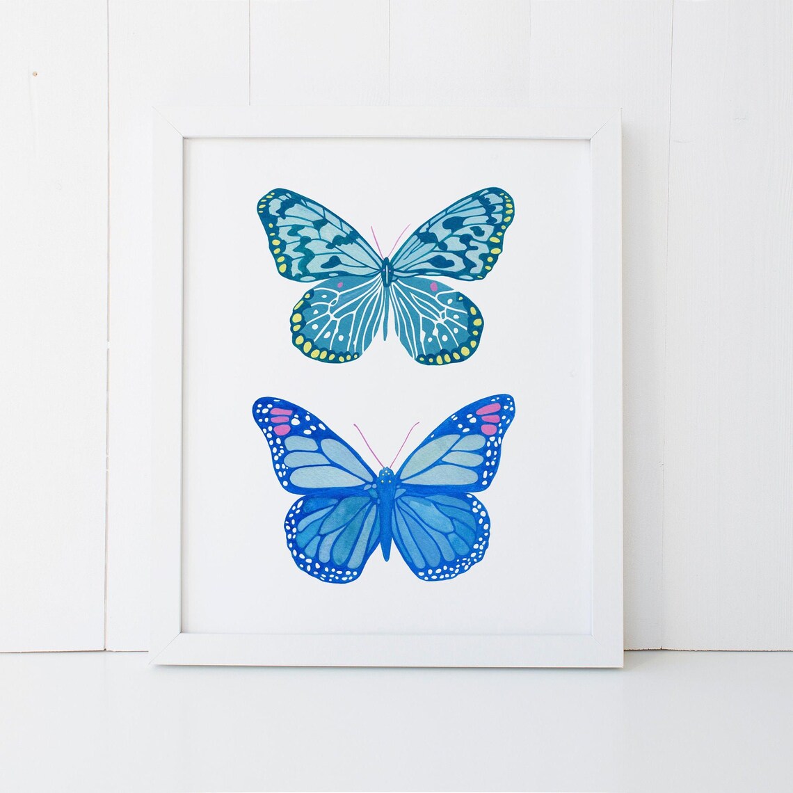 Butterfly Print Art, Colorful Butterfly Prints, Butterflies-print, Blue ...