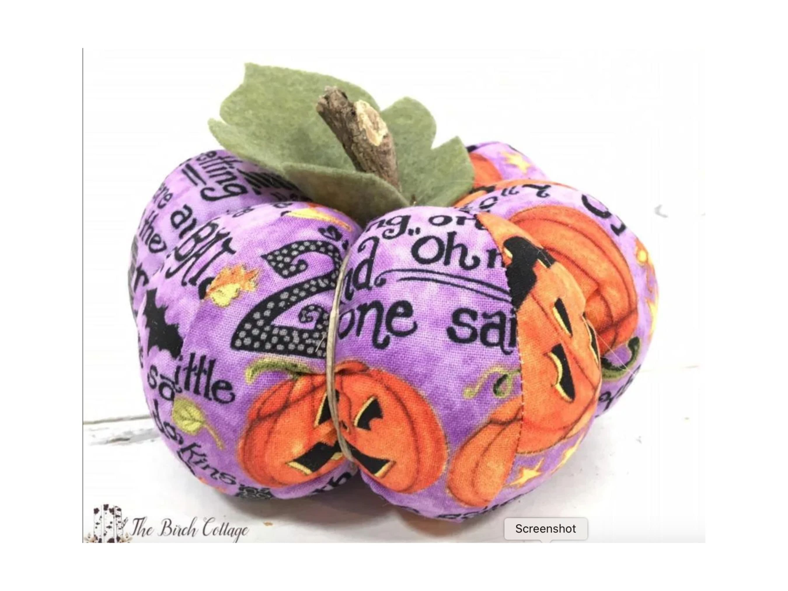Fabric Pumpkin Sewing Pattern: 3 Sizes (PDF Download) - Etsy