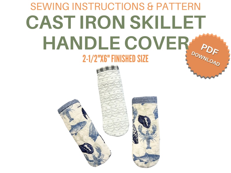 Cast Iron Skillet Handle Cover Pattern (PDF Document) - Etsy