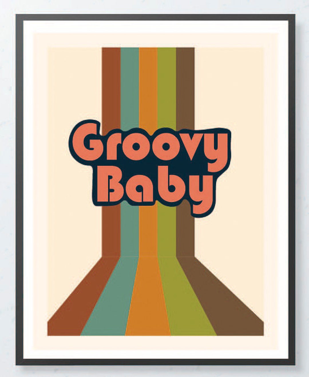 Groovy Baby Poster 70s Poster Digital Poster Design - Etsy