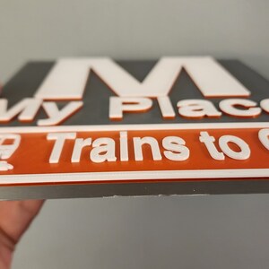 CTA El Custom 9 Train Stop Sign Location Chicago Transit - Etsy