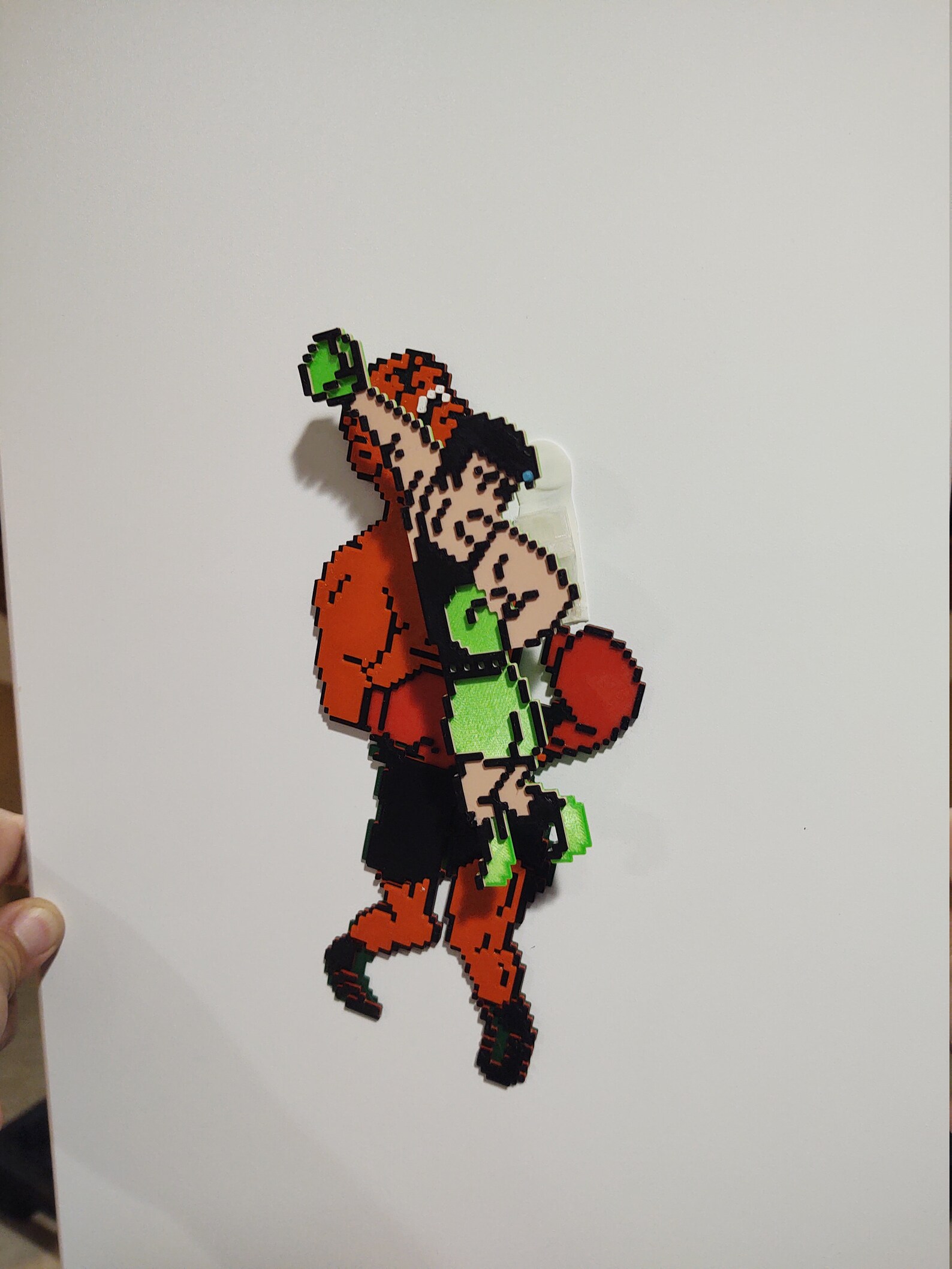 3D Punchout Lil Mac Vs Mike Tyson Wall Pixel Art Display | Etsy