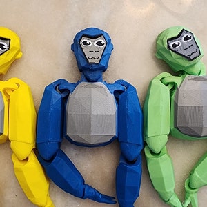 Large Gorilla Tag Flexible Action Figure, Custom Color - Etsy
