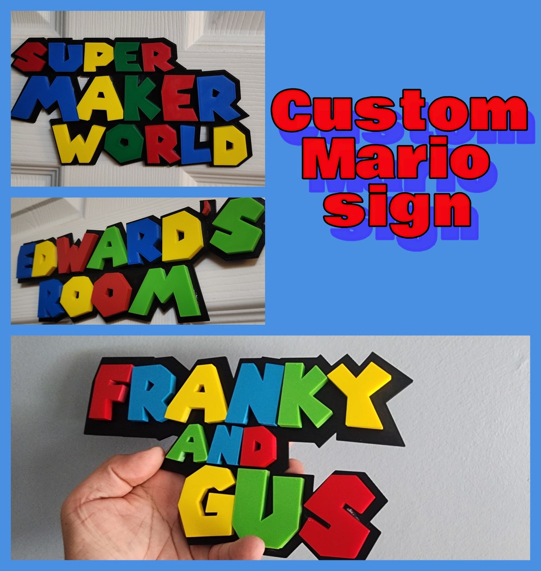 Custom Video Game Sign Wall Art Room Door - Etsy