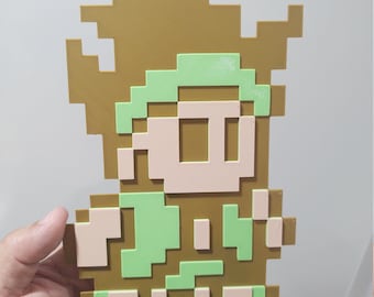 8-bit Link Legend of Zelda NES Pixel Art Sprite Wall | Etsy Canada