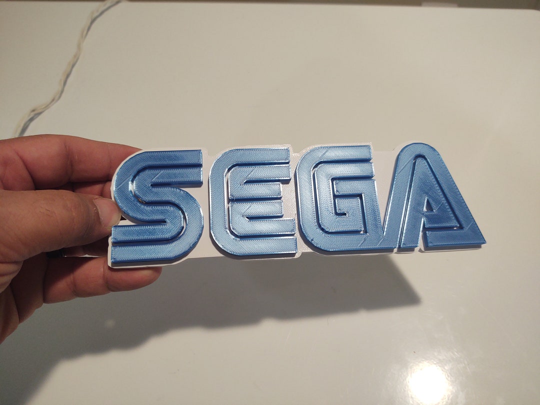 SEGA Logo 3D Printed 8 for Wall Decoration in Bedroom Game Room or Man ...