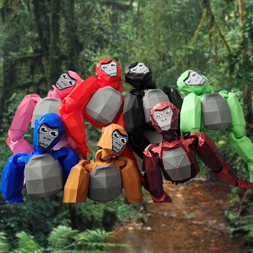 LARGE Gorilla Tag Flexy Flexible Articulated Action 8" Figure Toy Pick ...