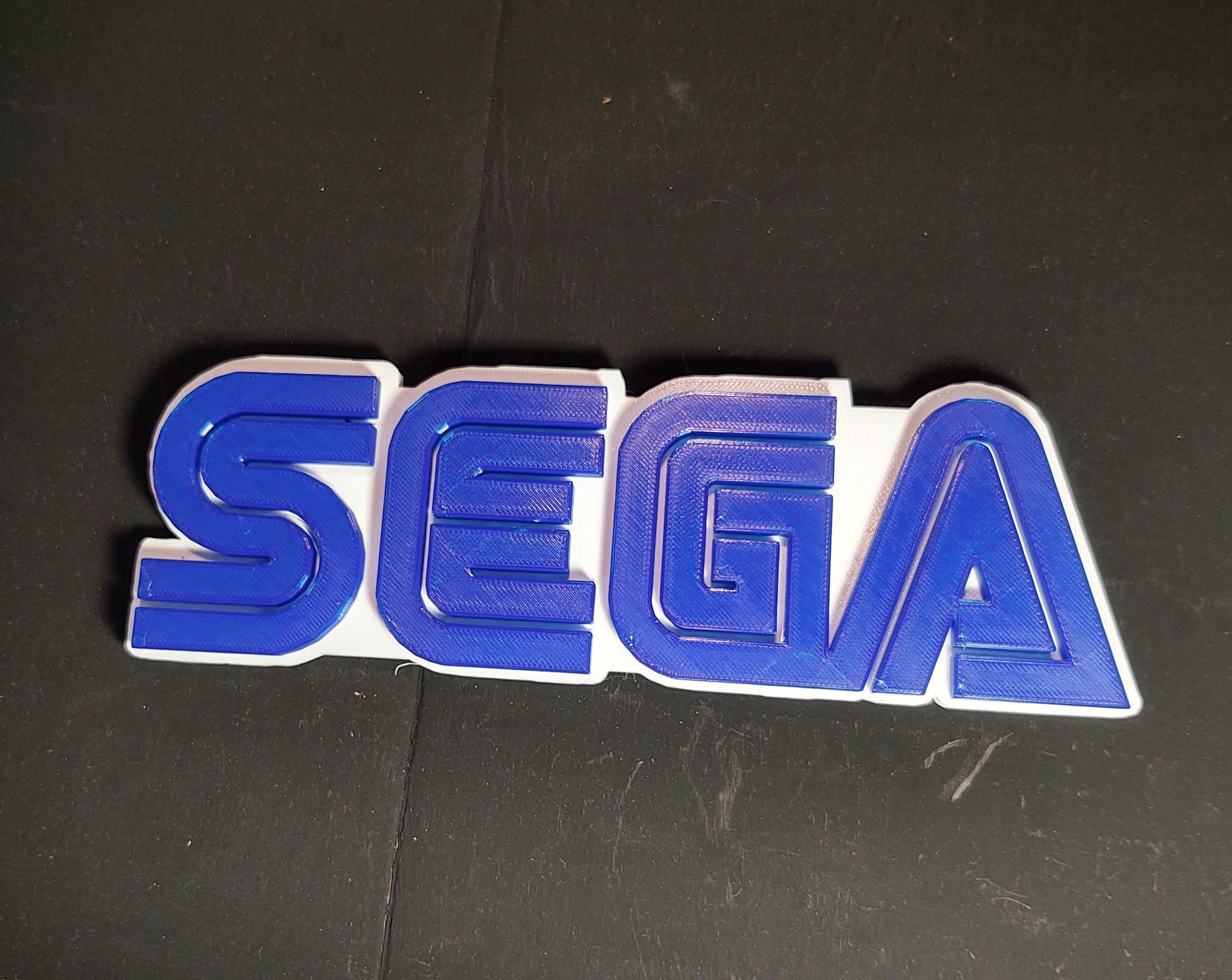 SEGA logo 3D printed 8 for wall decoration in bedroom | Etsy