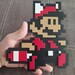 8-bit Mario Raccoon Wall Art 3D Print 200mm Game Room Man Cave Tall ...