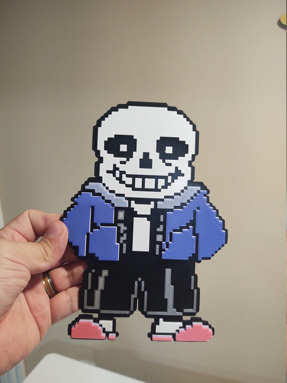 Sans the Skeleton Undertale Bas-relief Wall Art 3d Printed - Etsy