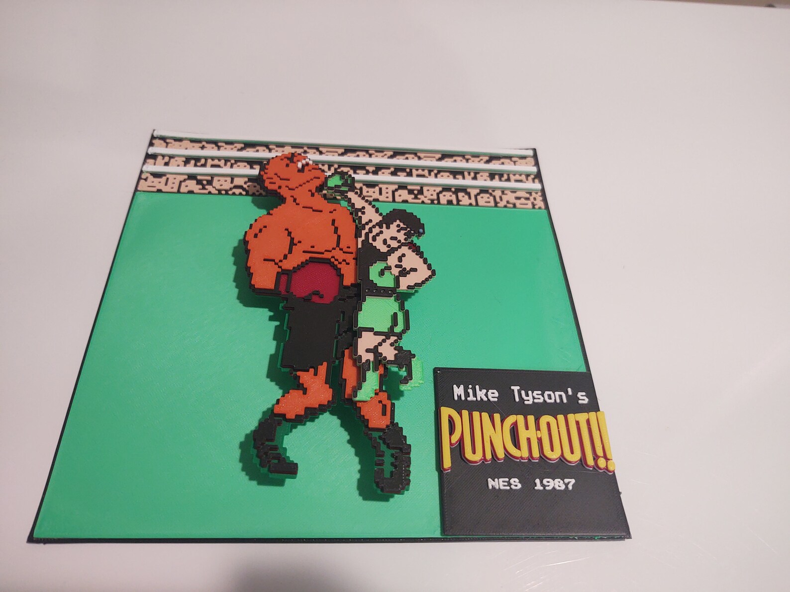 3D Punchout Lil Mac Vs Mike Tyson Wall Pixel Art Display - Etsy
