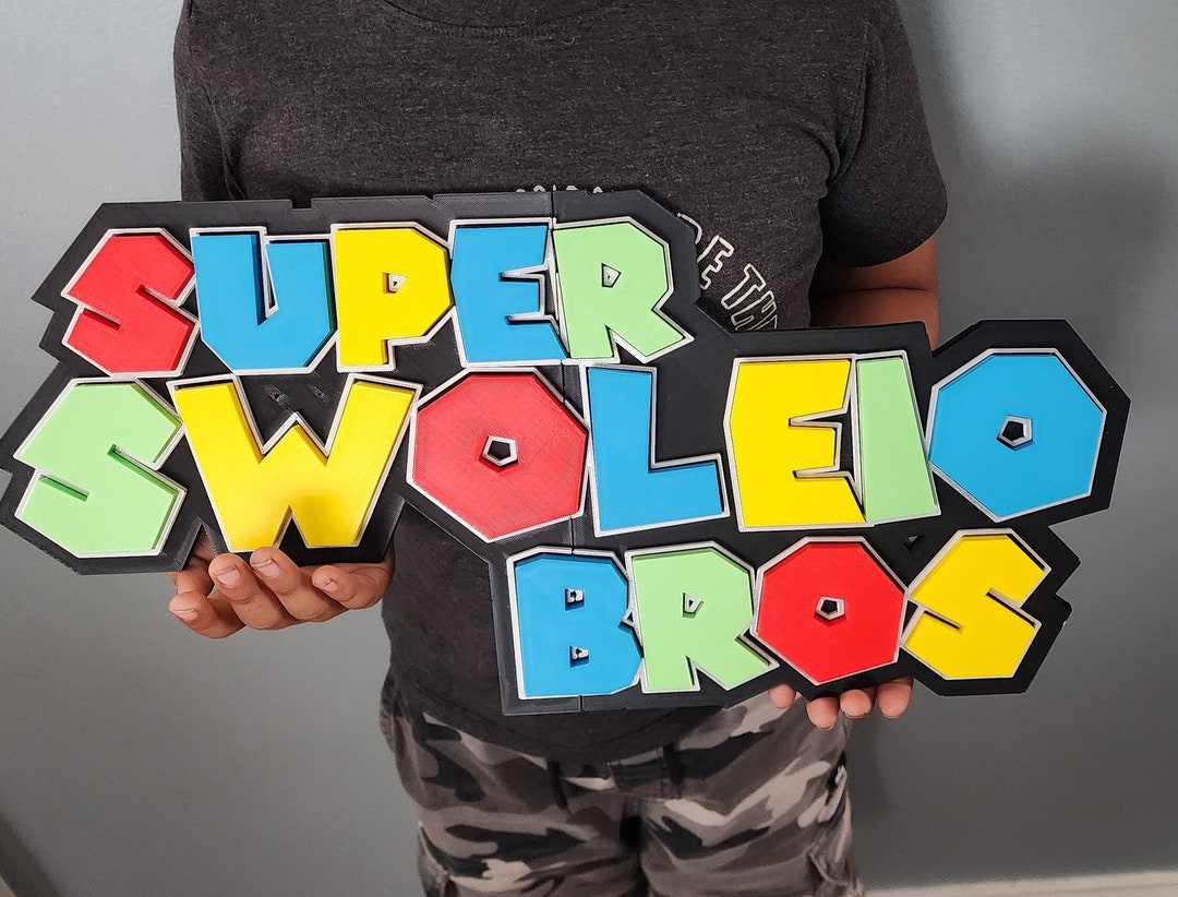 Custom Video Game Sign Wall Art Room Door 9 or 18 Across - Etsy