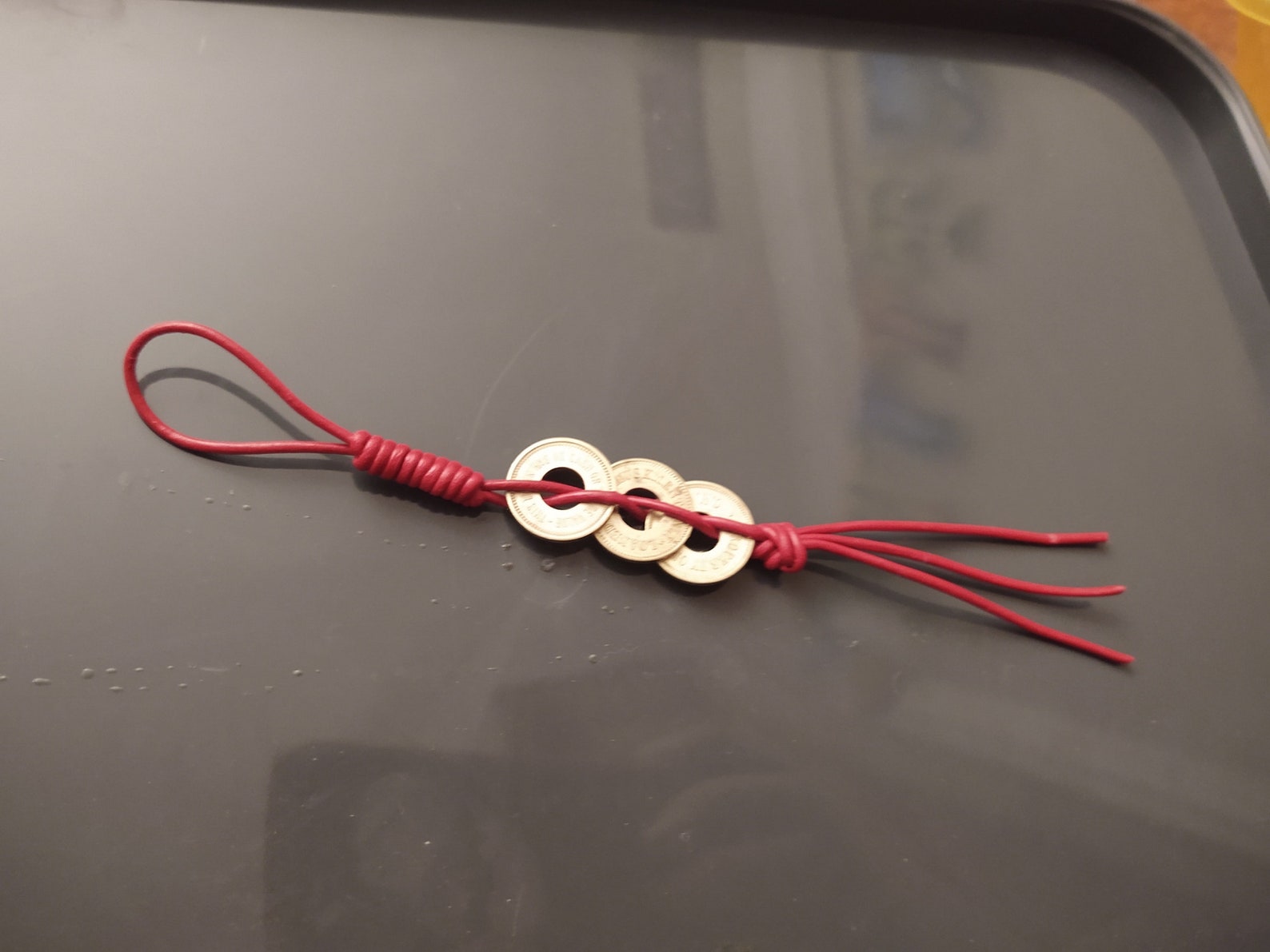 Good Luck hanging charm made with real antique slot machine | Etsy