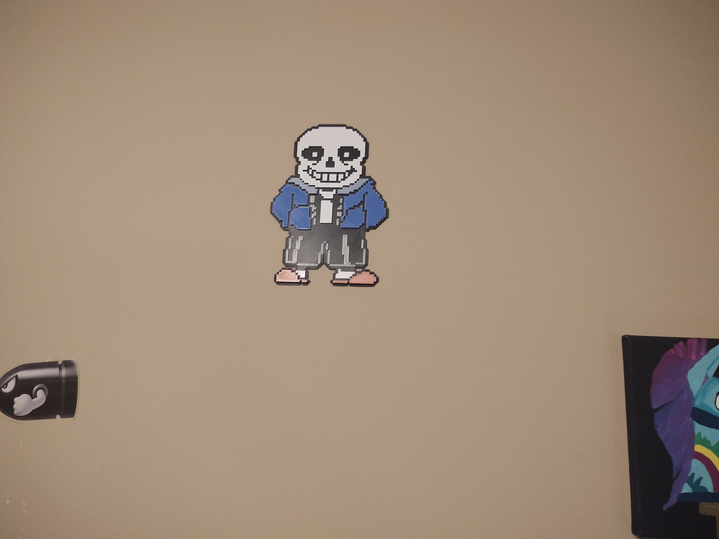Sans the Skeleton Undertale Bas-relief Wall Art 3d Printed Gameroom Man ...
