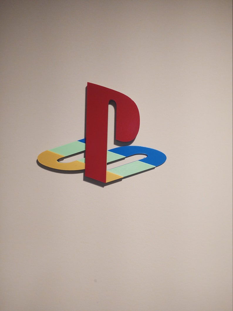 Classic Playstation Logo 8 Wall Decoration for Game Room - Etsy